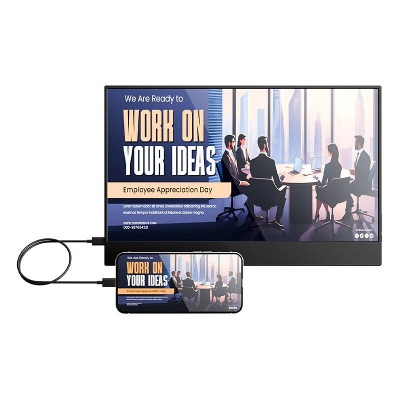 Przenośny monitor 14 cali PCM3-AIR Blitzwolf USB-C HDR FHD Full HD ...